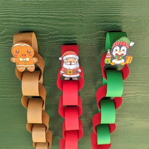 Christmas Countdown Craft Kit - Paper Chain - Advent Calendar - DIY ...