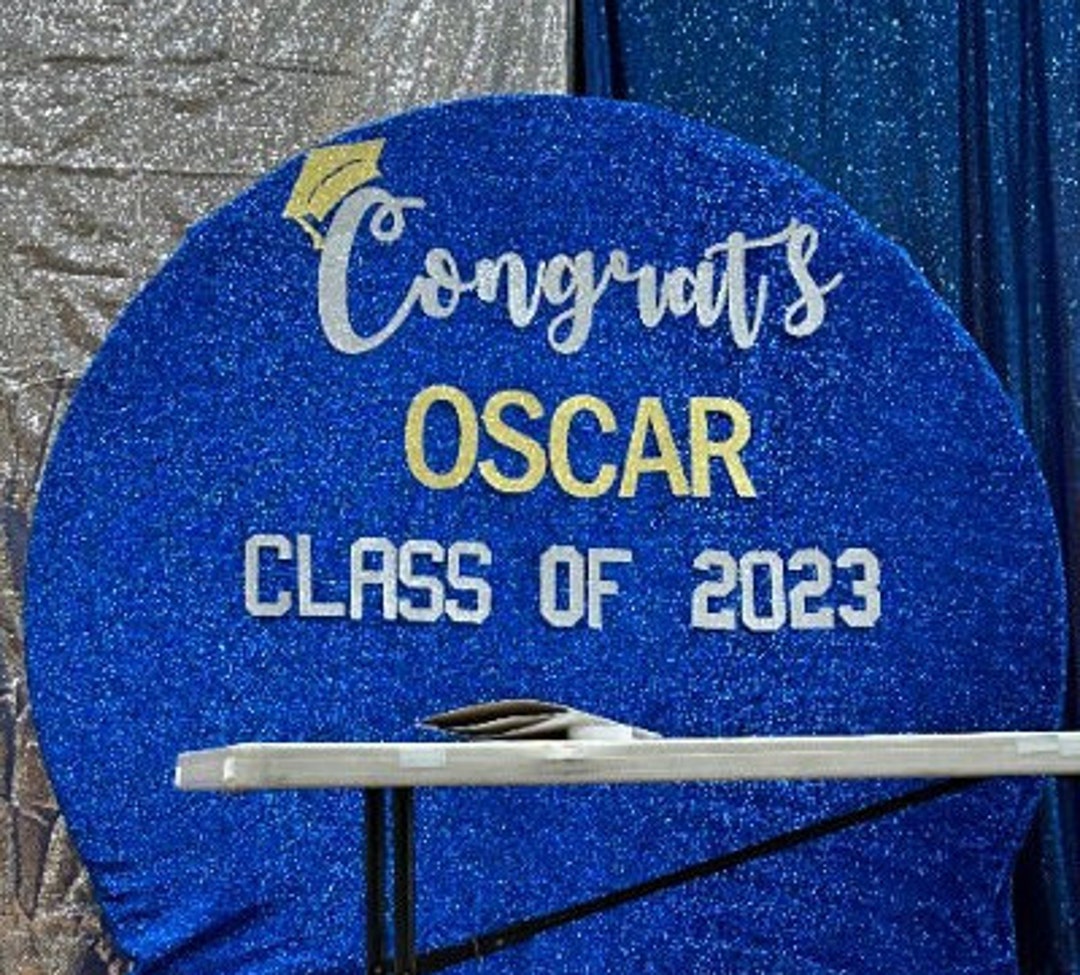 Class of 2023 Backdrop Die Cut Letters - Custom Graduation Backdrop ...