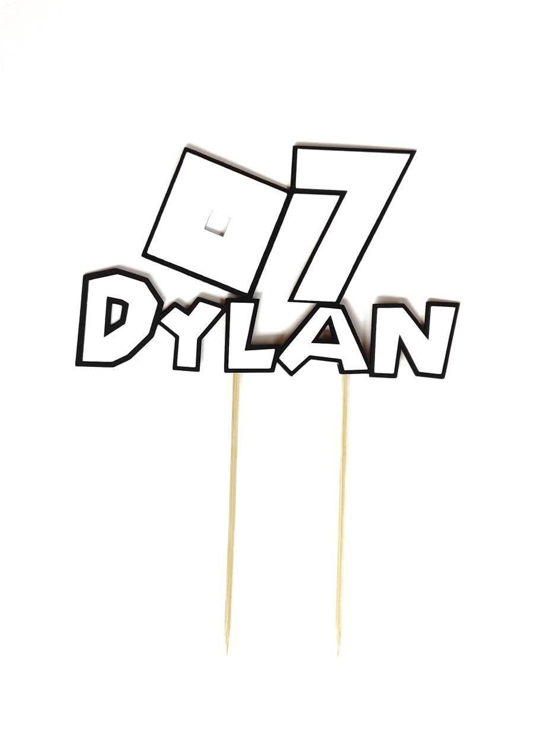 ROBLOX Inspired Cake Topper - Custom Name & Age Topper, Roblox Happy ...