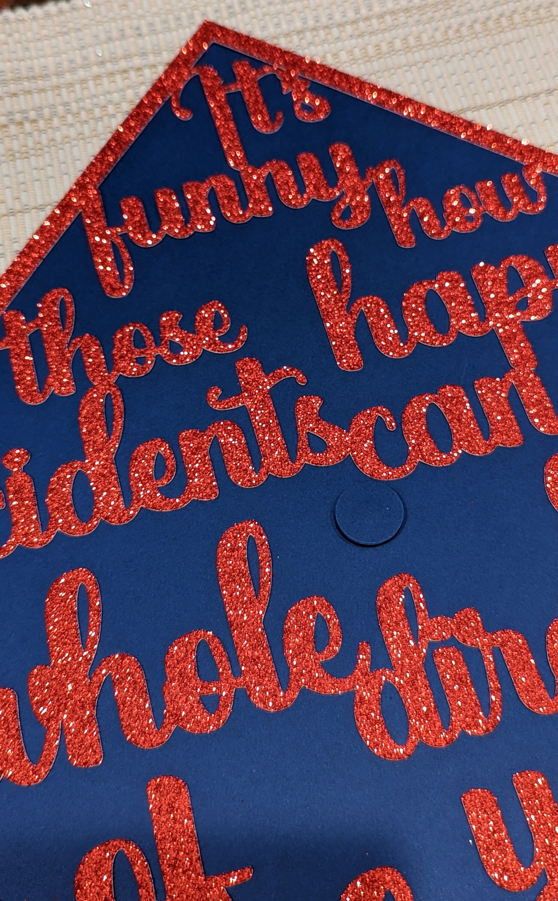 Custom Graduation Cap Topper Personalized Glitter Grad Cap - Etsy