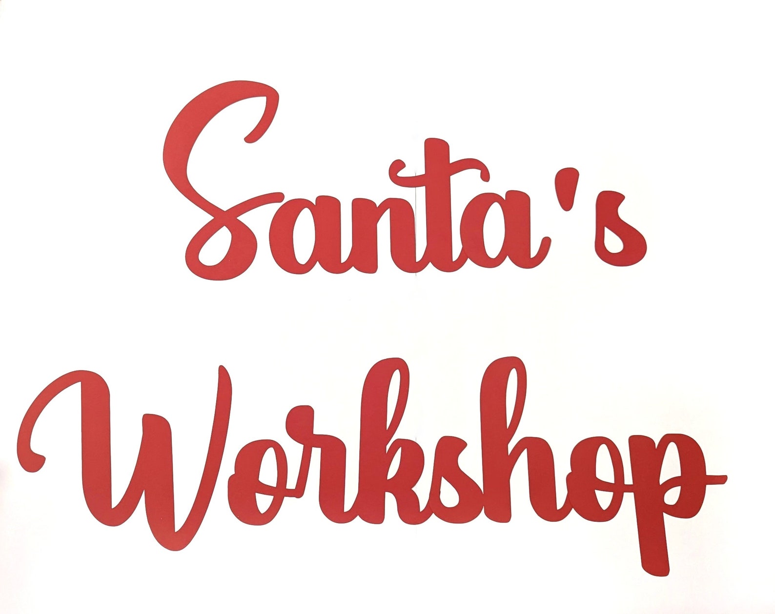 Santa's Workshop Custom Backdrop Letters - Large Die Cut - Word Display ...