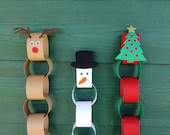 Christmas Countdown Craft Kit Paper Chain Advent Calendar - Etsy