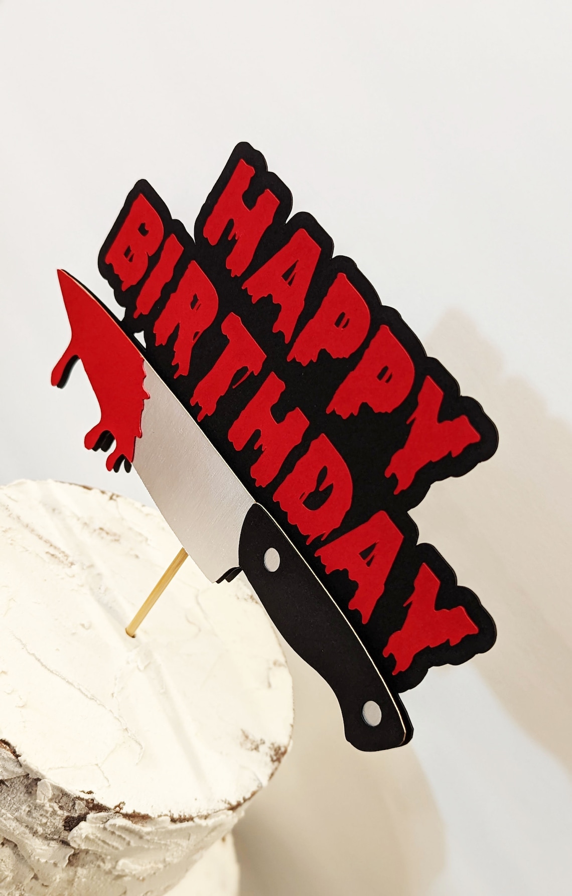 Killer Birthday Cake Topper Spooky Birthday Halloween - Etsy