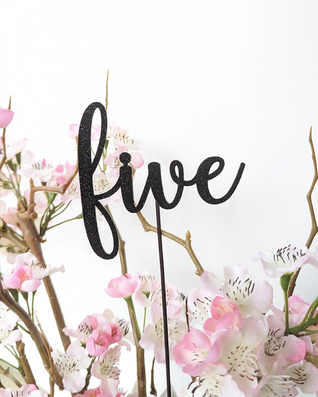 Table Numbers - Cursive Font - on a Stick - Wedding Table - Flower ...