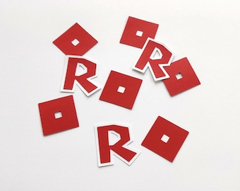 ROBLOX Inspired Confetti - Square and R, Roblox Happy Birthday, Red and ...