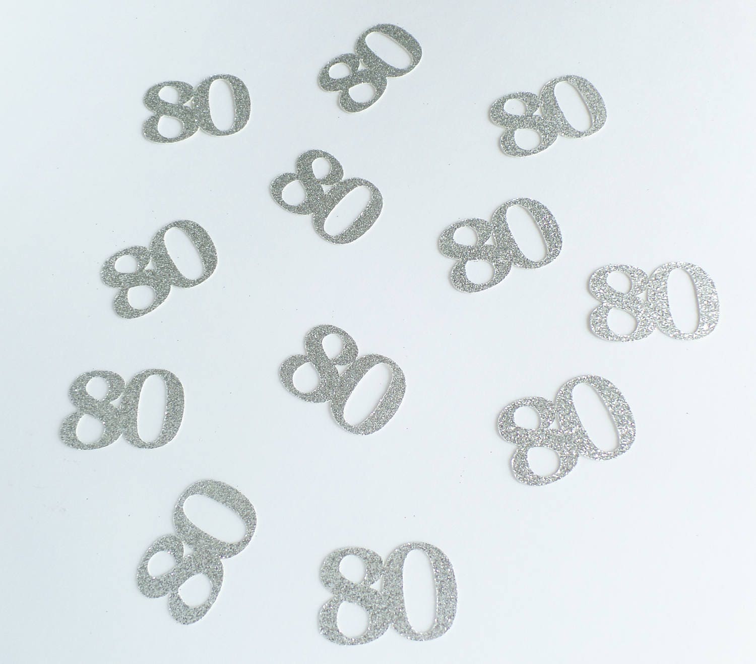 80th Birthday Confetti - 1" Eighty Birthday, 80 Confetti, 16th Birthday ...