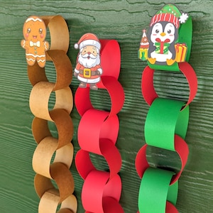 Christmas Countdown Craft Kit - Paper Chain - Advent Calendar - DIY ...