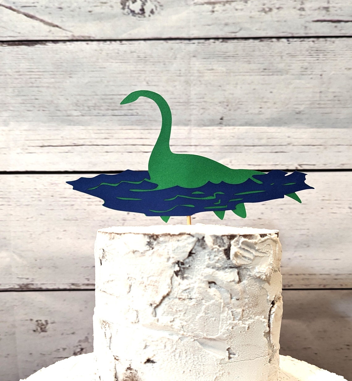 Loch Ness Monster Cake Topper Marine Reptile Happy Birthday - Etsy