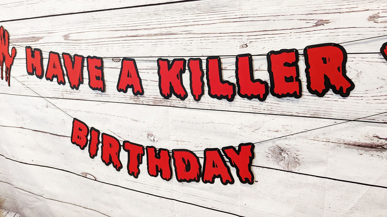 Killer Birthday Banner Have a Killer Birthday Spooky - Etsy