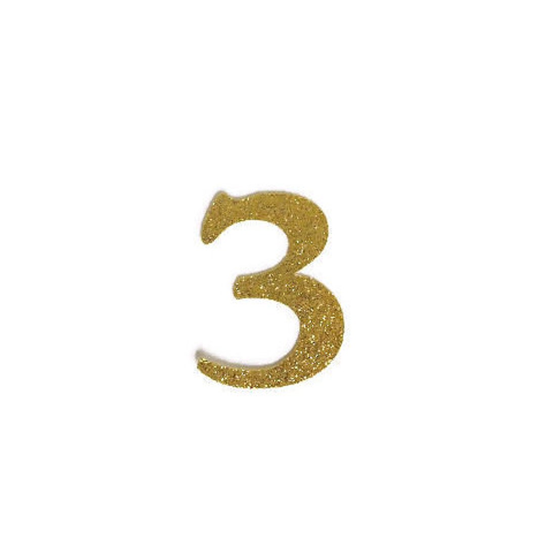 Number Confetti - Age, 3rd Birthday, Celebration, First Birthday ...