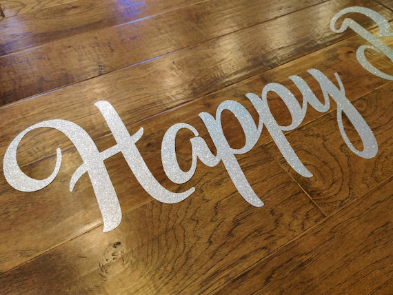 Happy Birthday Backdrop Cut Out Glitter Large Word Display - Etsy