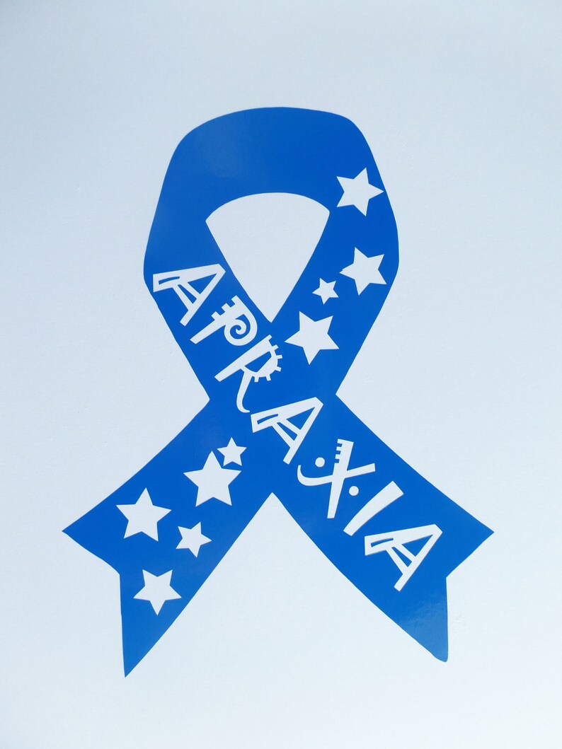 Apraxia Awareness Ribbon Decal Speech Disorder - Etsy