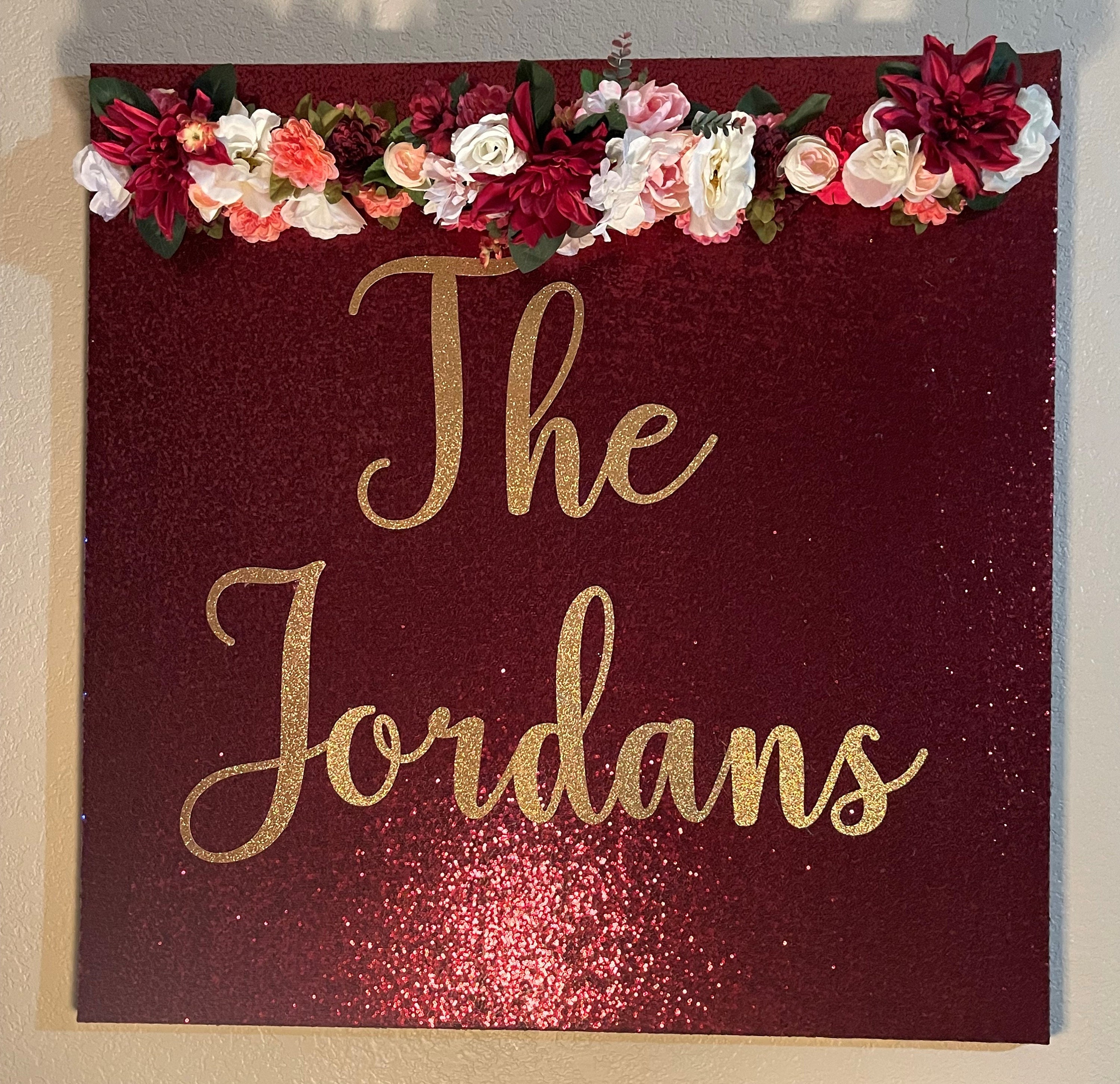 Custom Backdrop Letters Name Saying Quote Glitter - Etsy