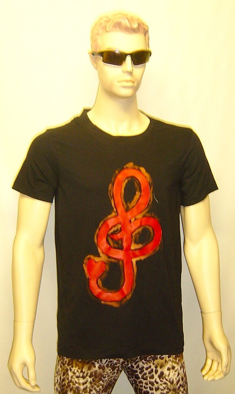 Hand Applique Treble Clef Music Lovers' T-shirt - Etsy