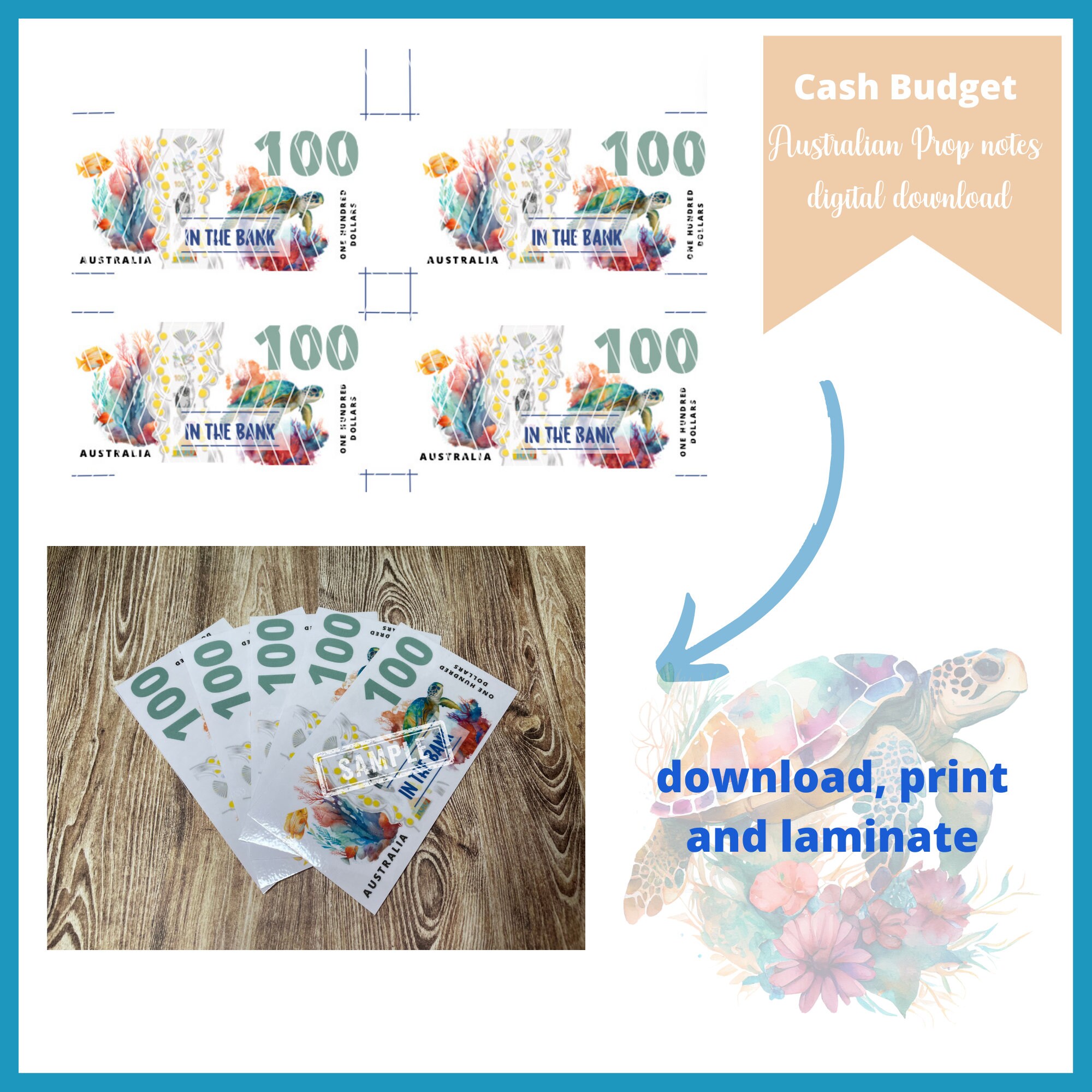 Australian Prop Note, Place Holder Money, Cash Budget - Etsy
