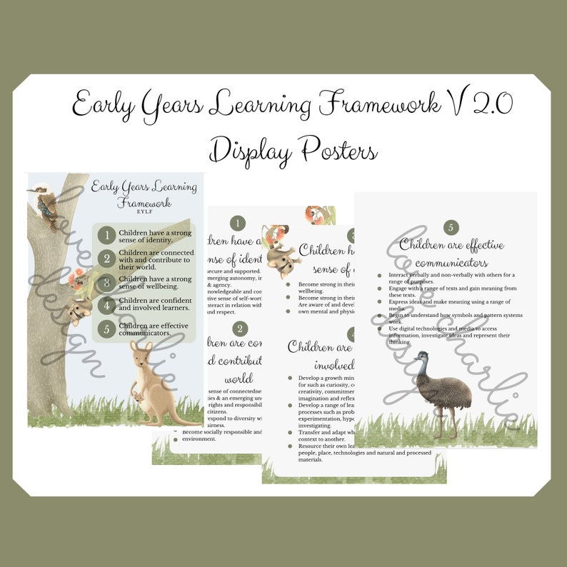 Early Years Framework Outcomes Display Poster - Etsy
