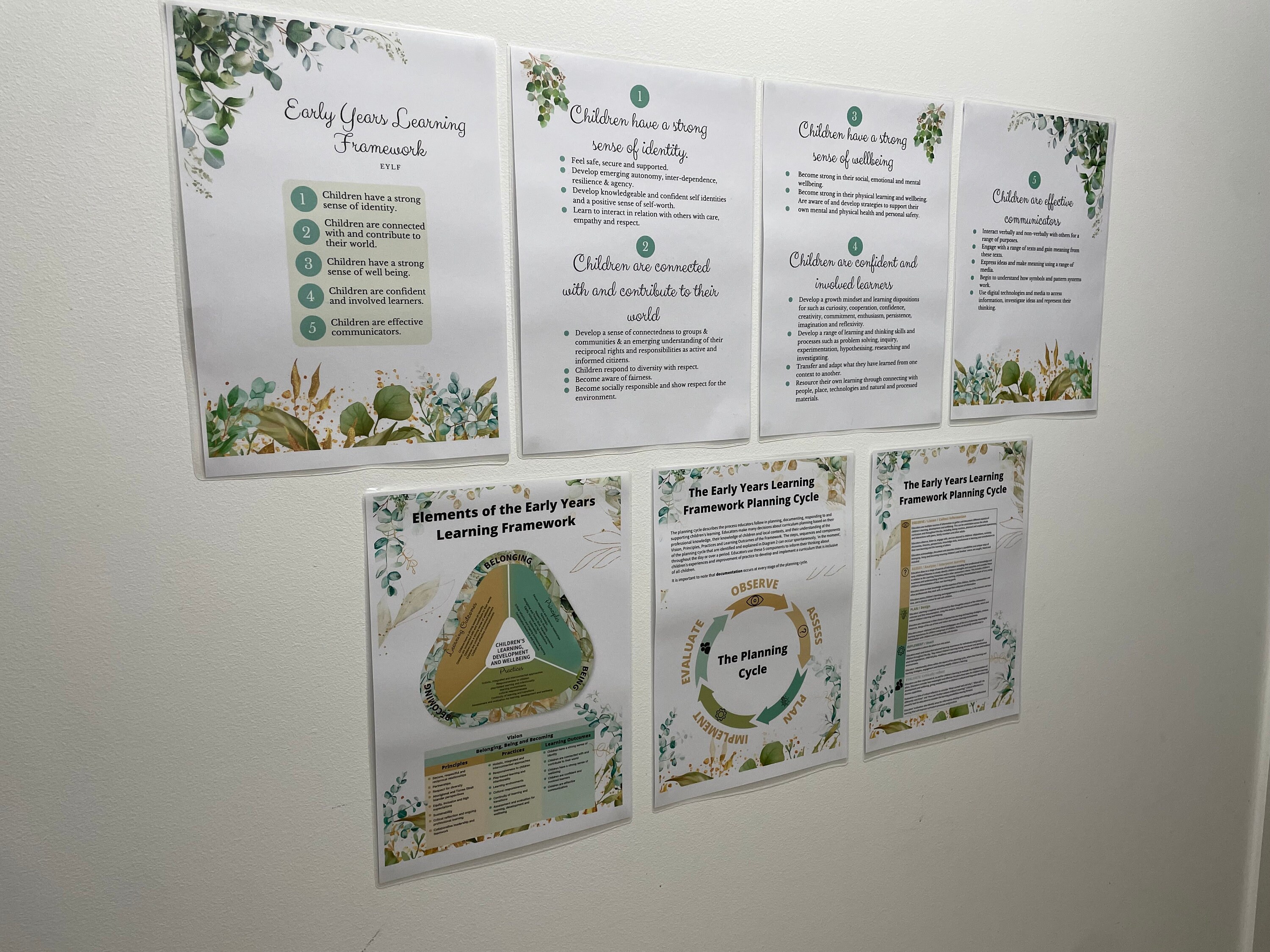 Eucalyptus Themed Early Years Learning Framework PDF Set - Visualize ...
