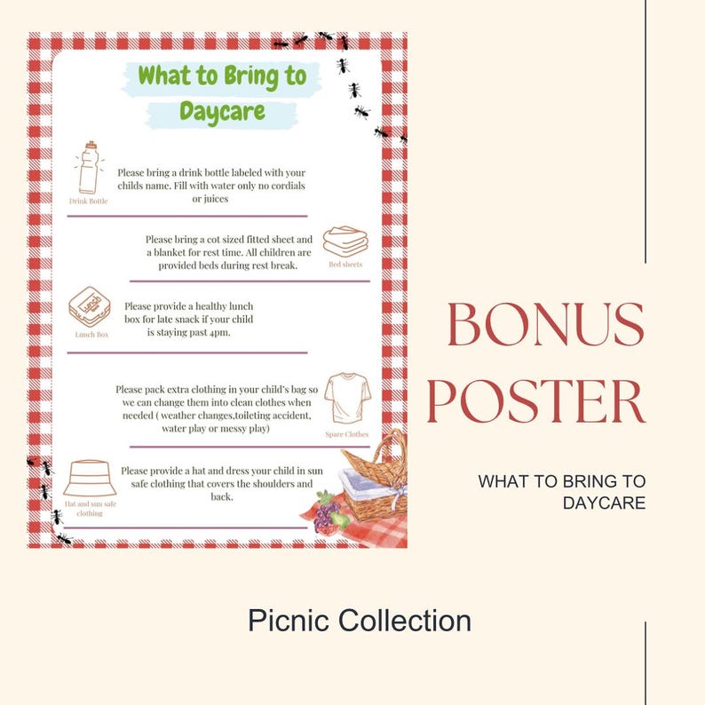 Picnic Classroom Labels | Editable Canva Template | Teacher Organising ...