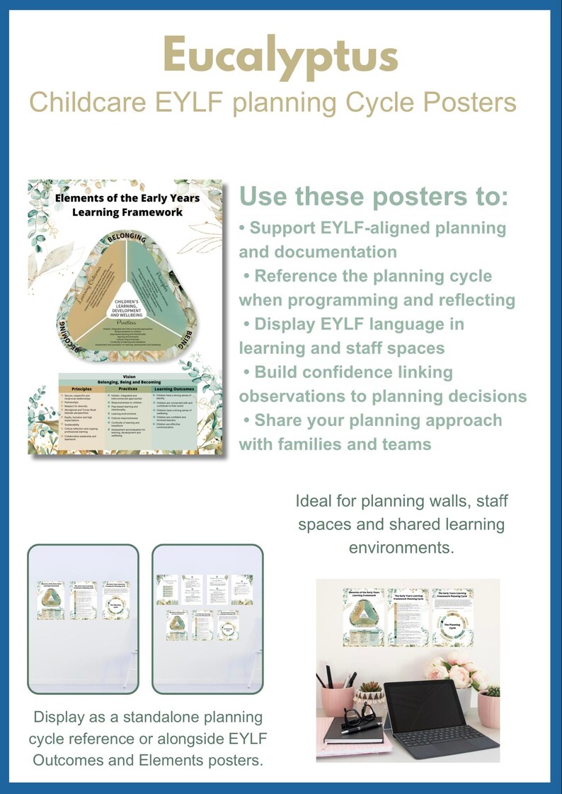 Eucalyptus Themed Early Years Learning Framework PDF Set - Visualize ...
