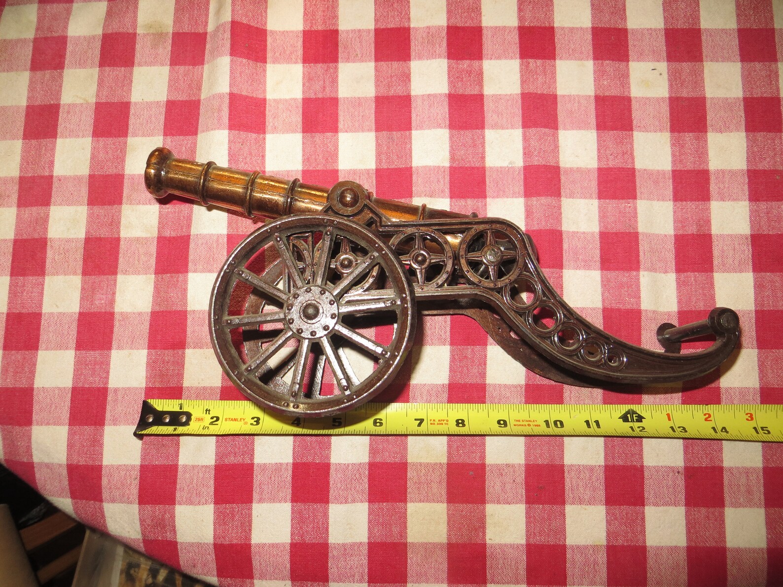Old Metal Desk Top Cannon, French, Ornate, Nice Carriage Vintage ...