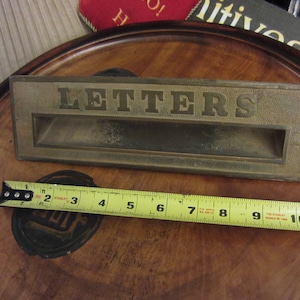 Letters Antique Brass Bronze Architectural Hardware Mail Slot Opening ...