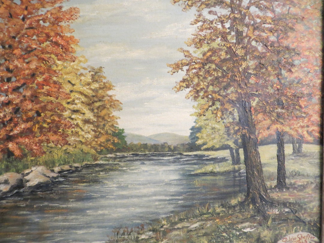 Vintage Oil Painting, Goldie Shaffer 1965, Painting on Board. Framed ...