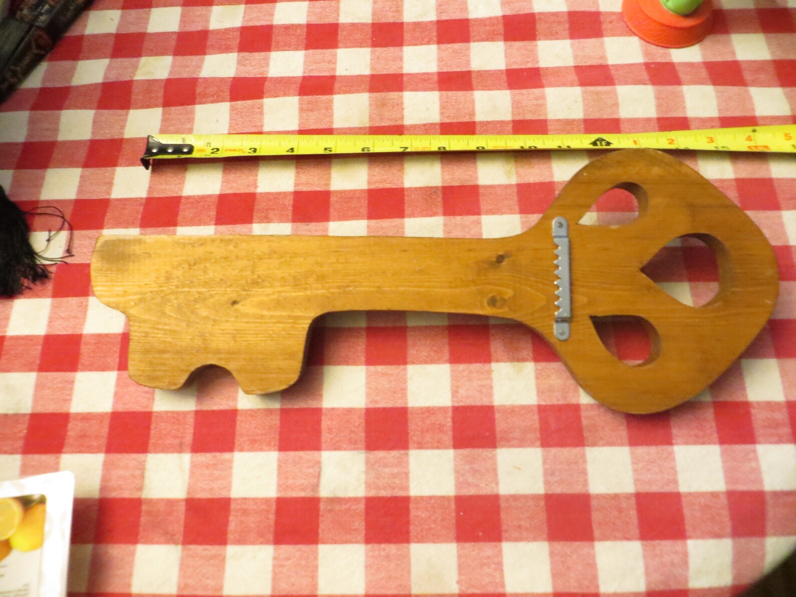 Large Wooden Key Shaped Skeleton Key Holder Vintage Wall - Etsy