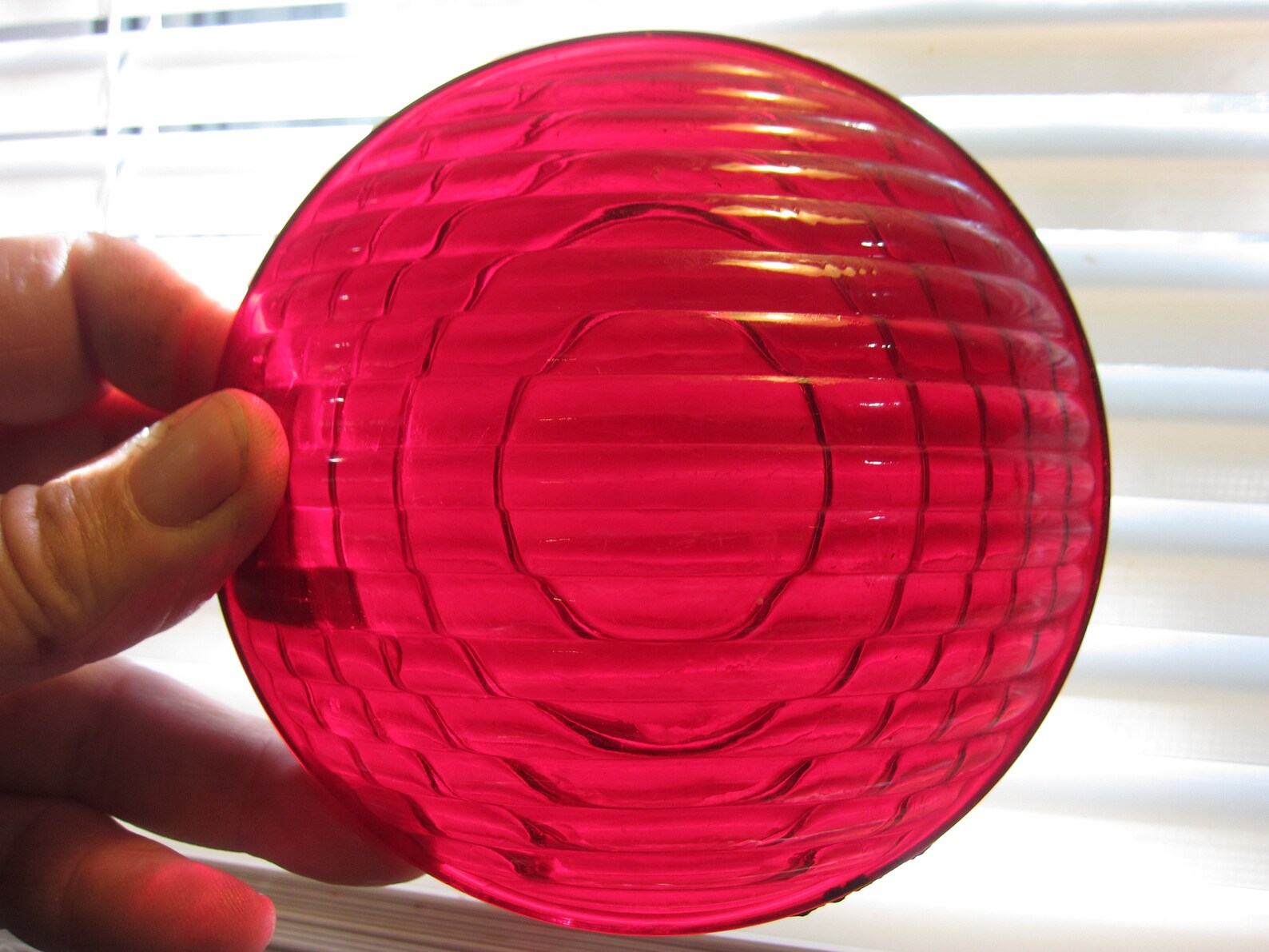 Ribbed Red & Blue Light Lens Railroad Marker, Truck Trailer, Safety ...