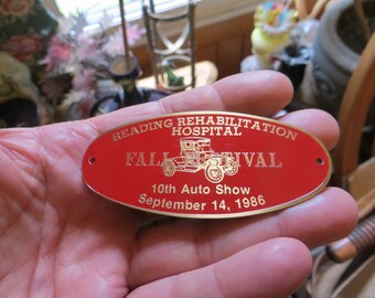 Car Show Dash Plaque - Etsy