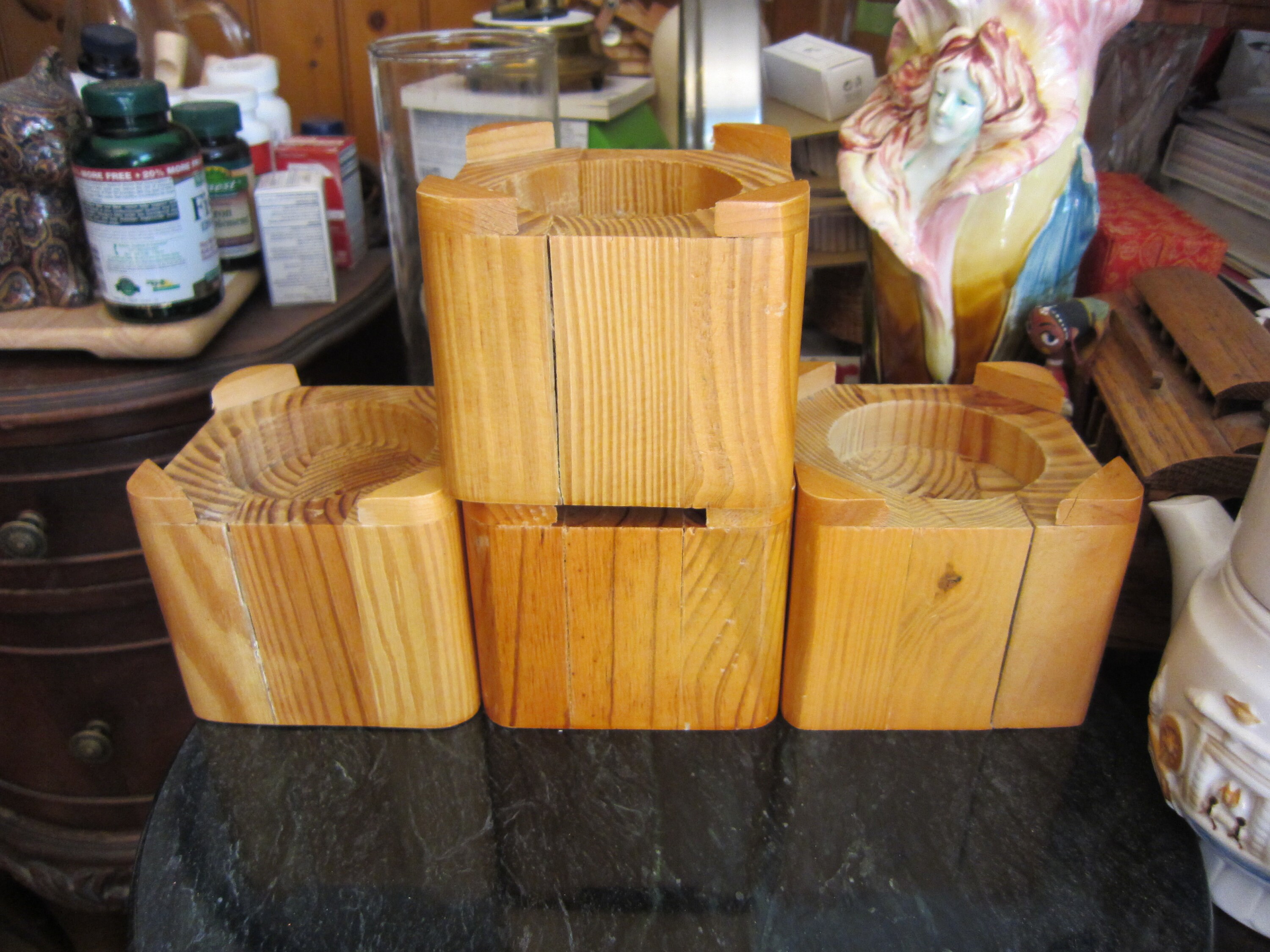 Mini Wood Chopping Block Stand Base Display Cutting Board - Etsy