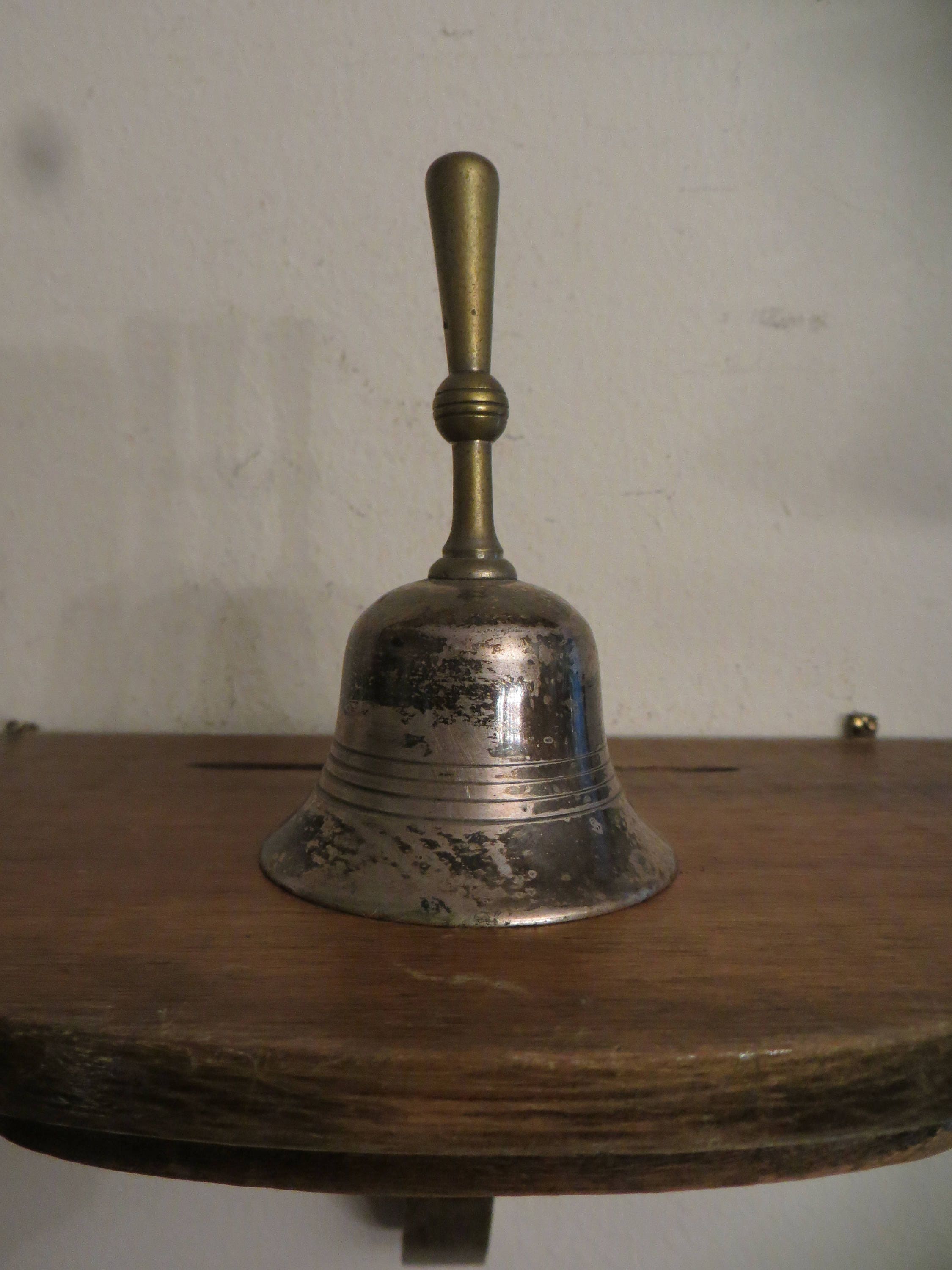 Old Metal Bell With Brass Handle Vintage, Please Read Description - Etsy
