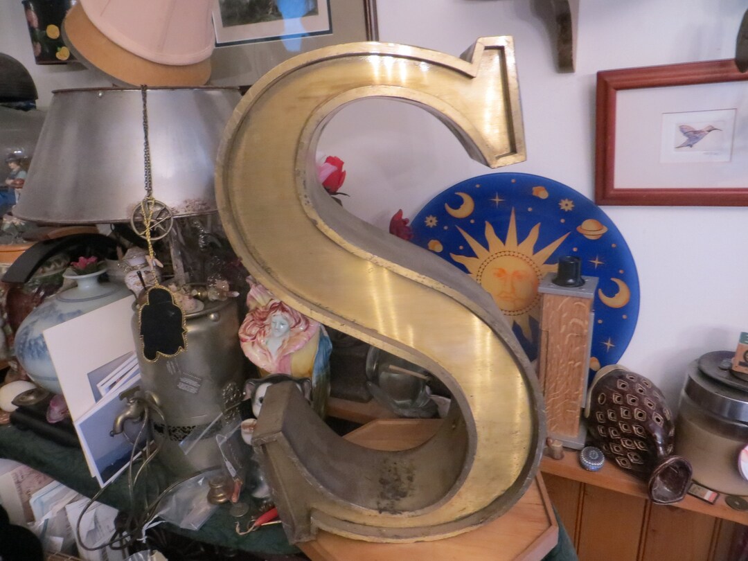 Letter S Architectural Building Letter. Large Marquee Letter S - Etsy