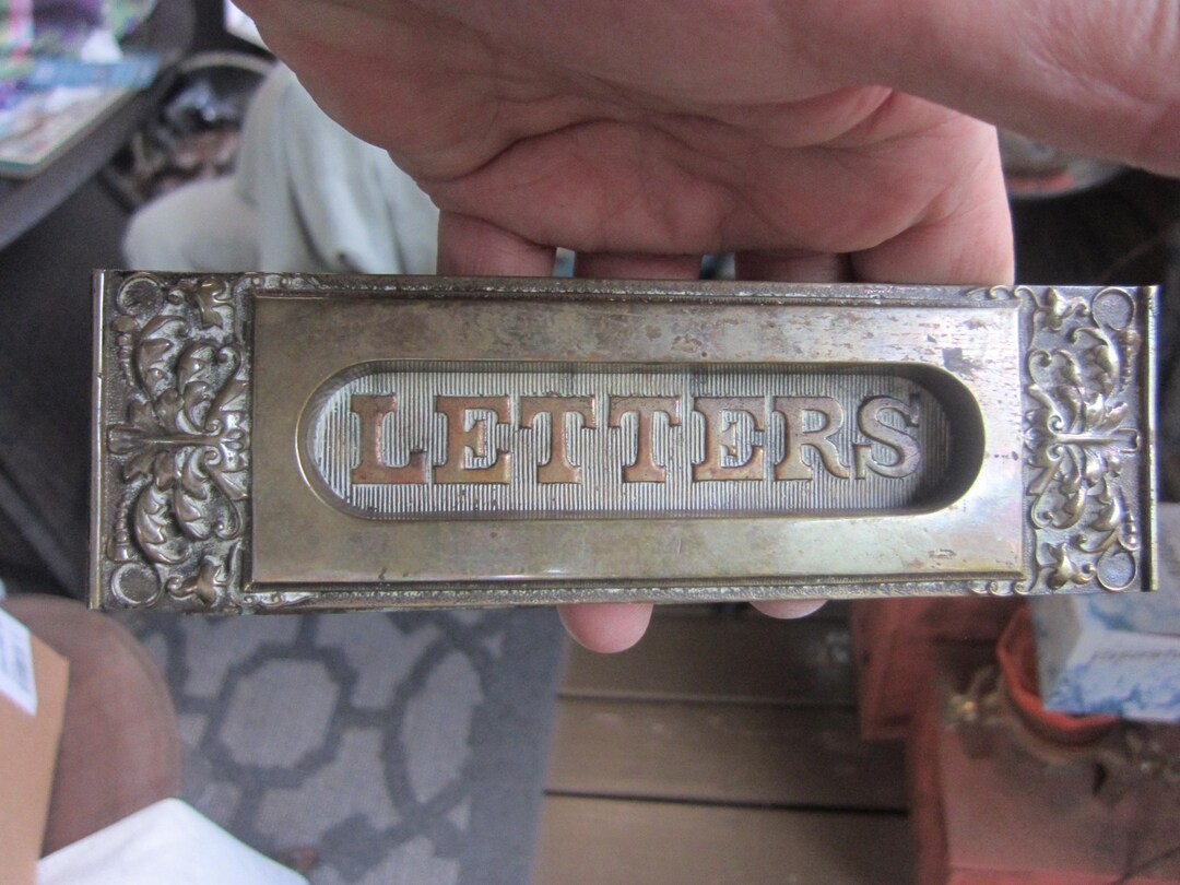 Victorian Letters Slot, Vintage W/ Back Shoot, Please Read Description ...
