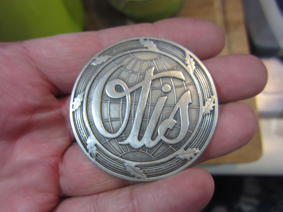 Otis Elevator Company 2 1/8" Round Nameplate Emblem or Plaque - Etsy