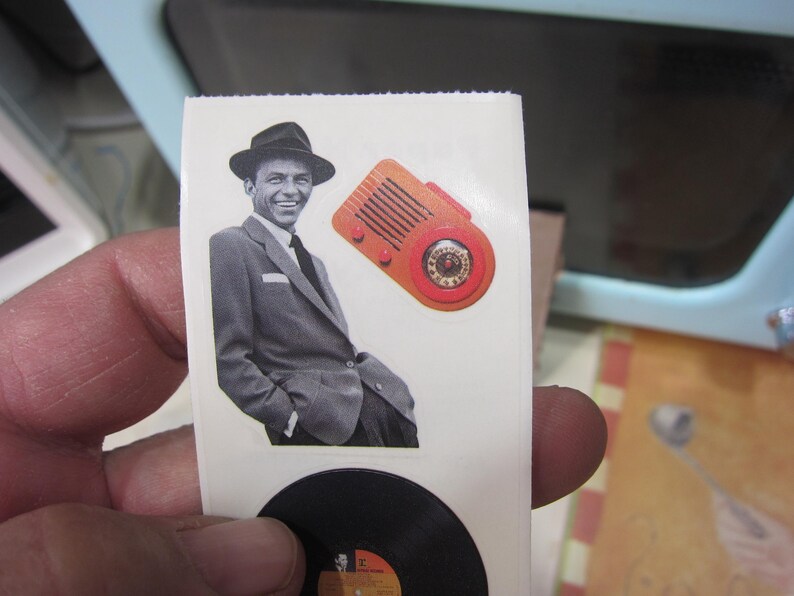 Radio Record Frank Sinatra Lot of 5 Paper House Productions Sticky Pix ...