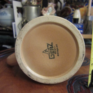 Vintage GERZ German Beer Stein, Round Short 5" Brown Tankard - Etsy