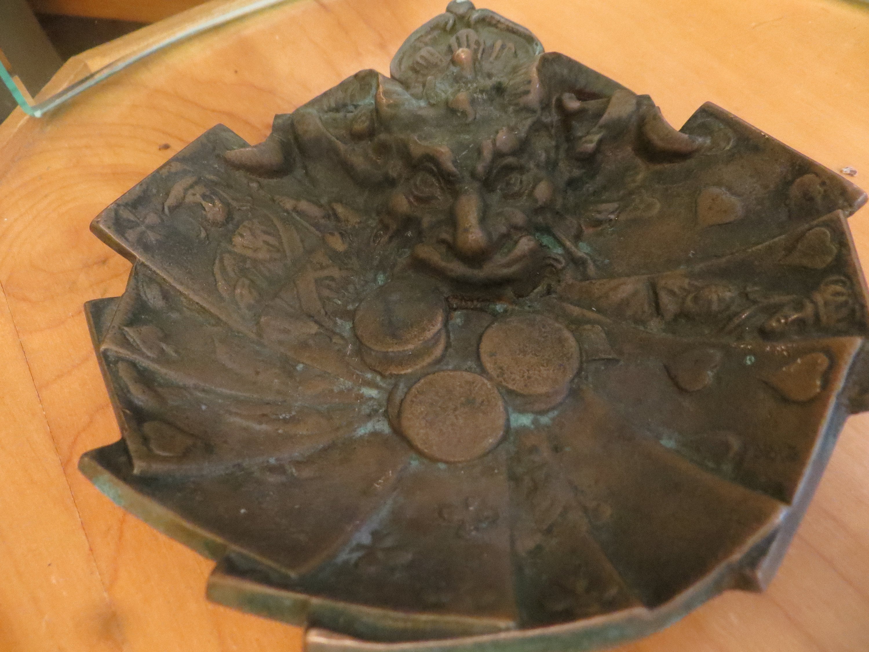 Antique Devil Tray, Satyr Satan, Pin Tip Trinket Dish, - Etsy