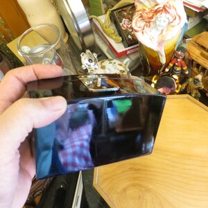 Vintage Jewelry Ring Box, Lacquer, Inlaid, Mother of Pearl, Turtle ...