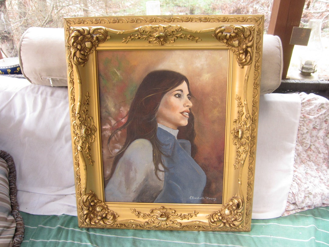 Elizabeth Mowry Portrait Painting on Canvas - Etsy