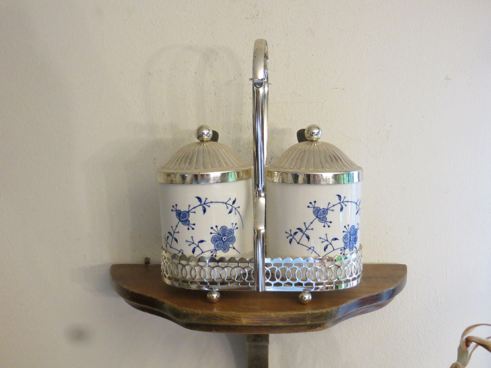 Leonard Silver Staffordshire Castor/condiments Blue and White | Etsy