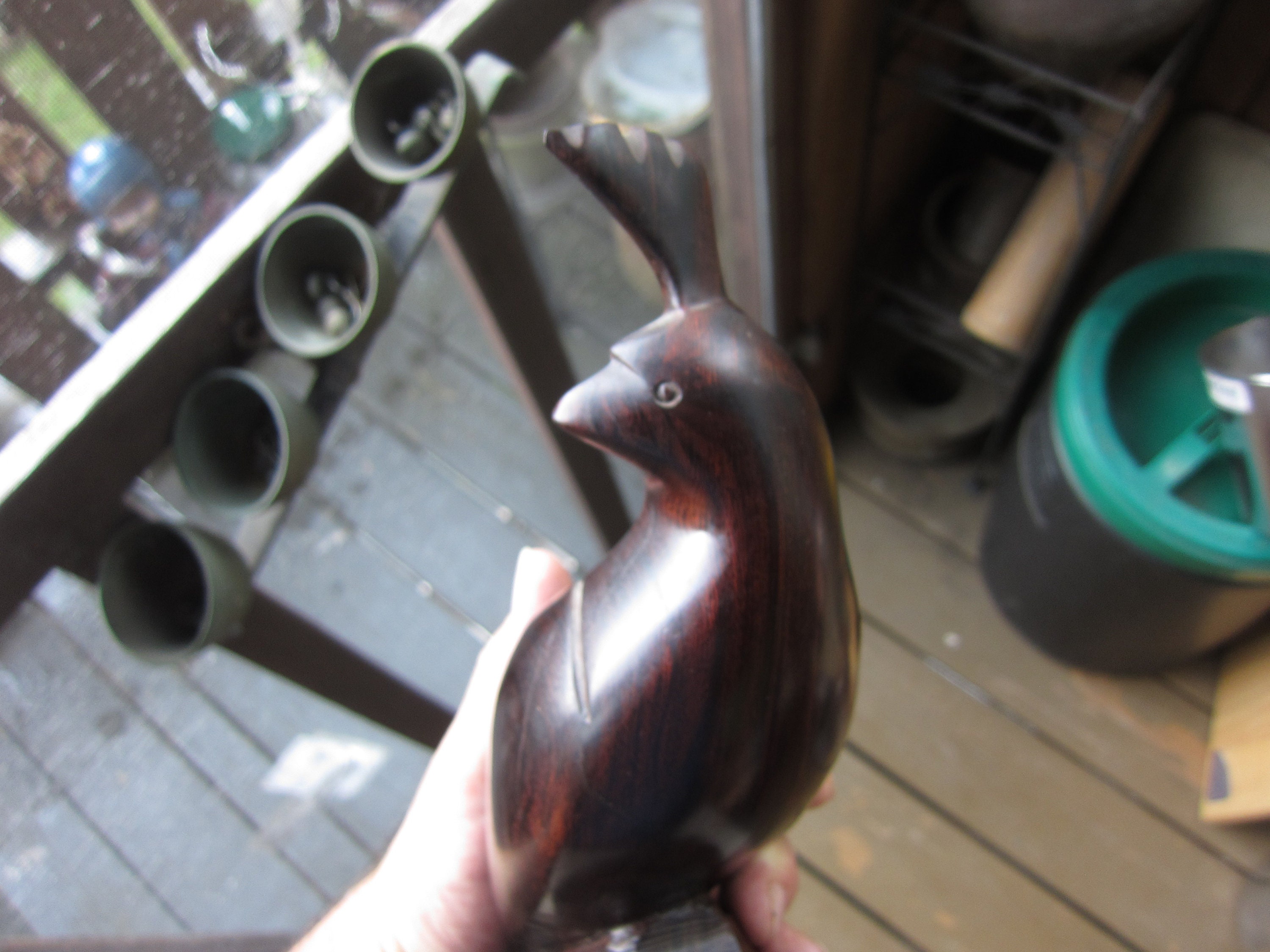 Mid Century Hard Wood Parrot Figurine, Hand Carved Cockatoo - Etsy