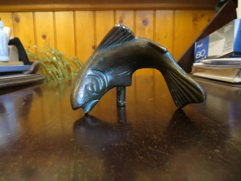 Bronze Brass Fish Finial Furniture Clock Topper Sculpture - Etsy