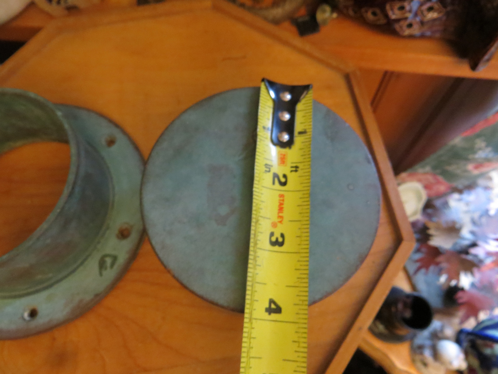 Vintage Cast Bronze Anchor Chain Pipe With Cover, Please Read ...