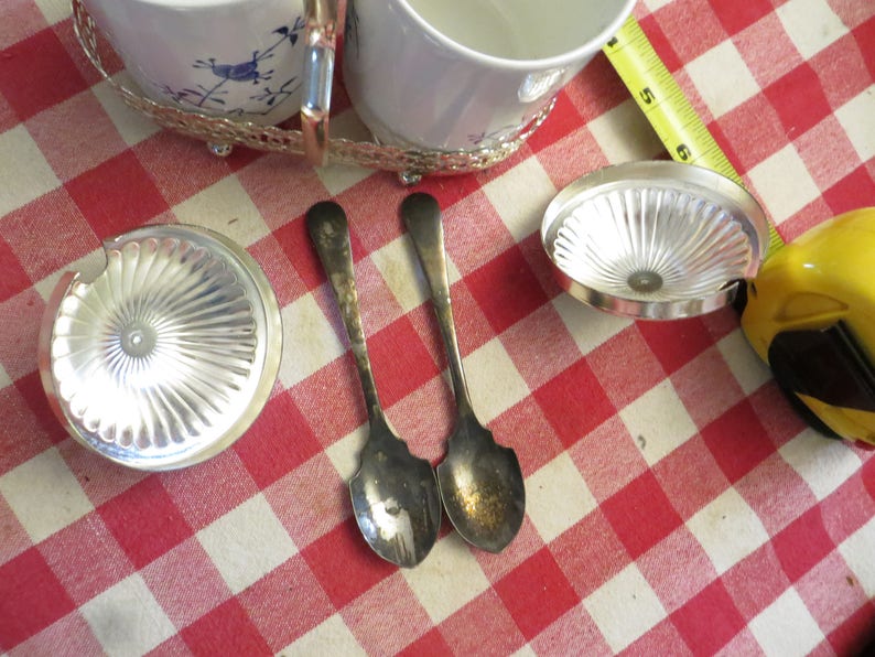 Leonard Silver Staffordshire Castor/condiments Blue and White | Etsy