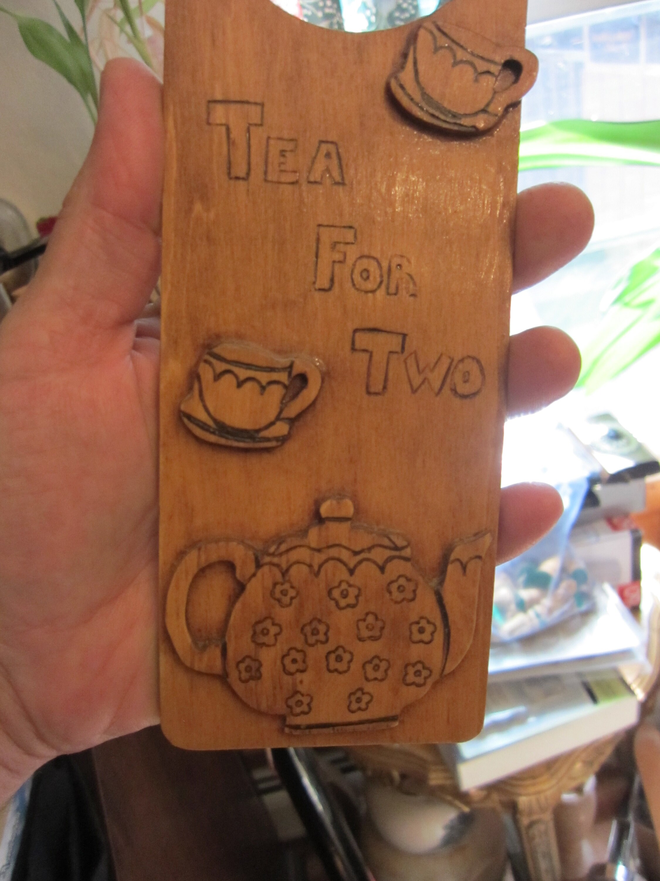 Tea for Two Wood Door Hanger Sign Vintage - Etsy