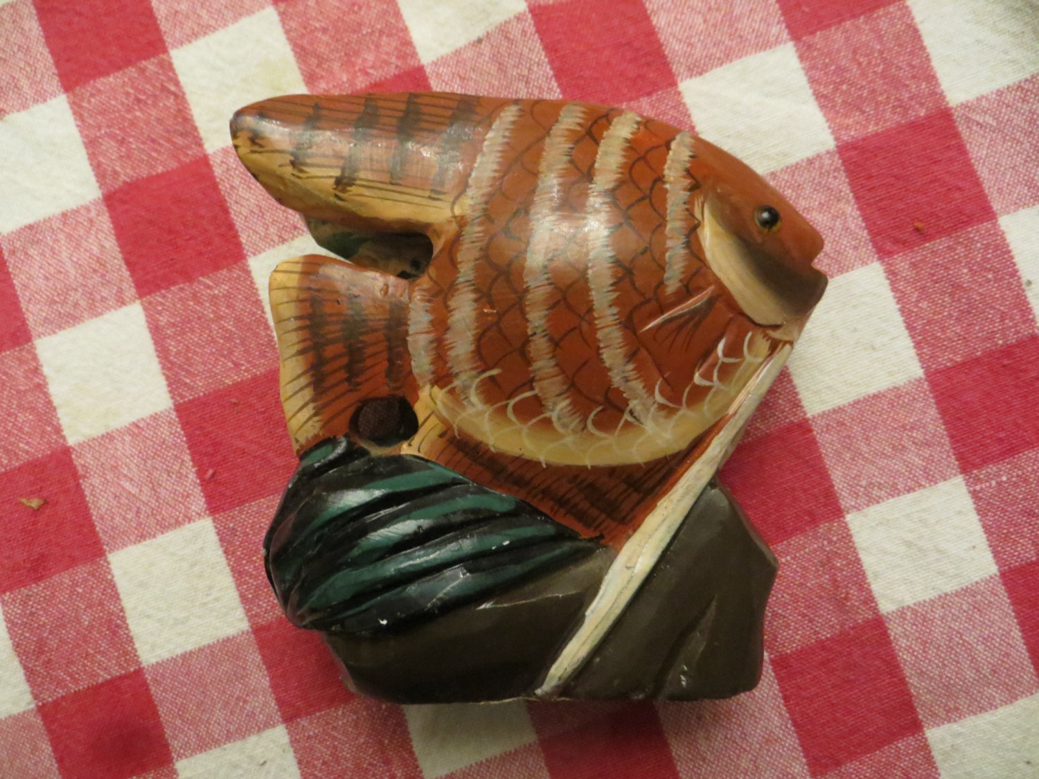 Stone Fish Carved Sculpture Paperweight - Etsy