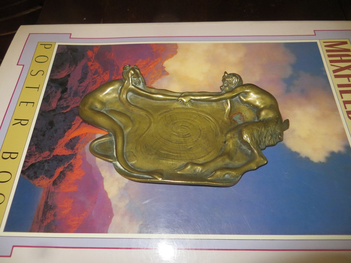 Antique Austrian Bronze Nude Sea Mermaid Satyr Art Plaque - Etsy