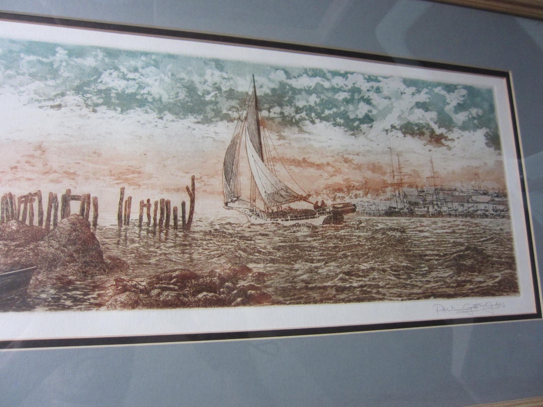 Vintage Paul Geygan Nautical Print, Please Read Description - Etsy