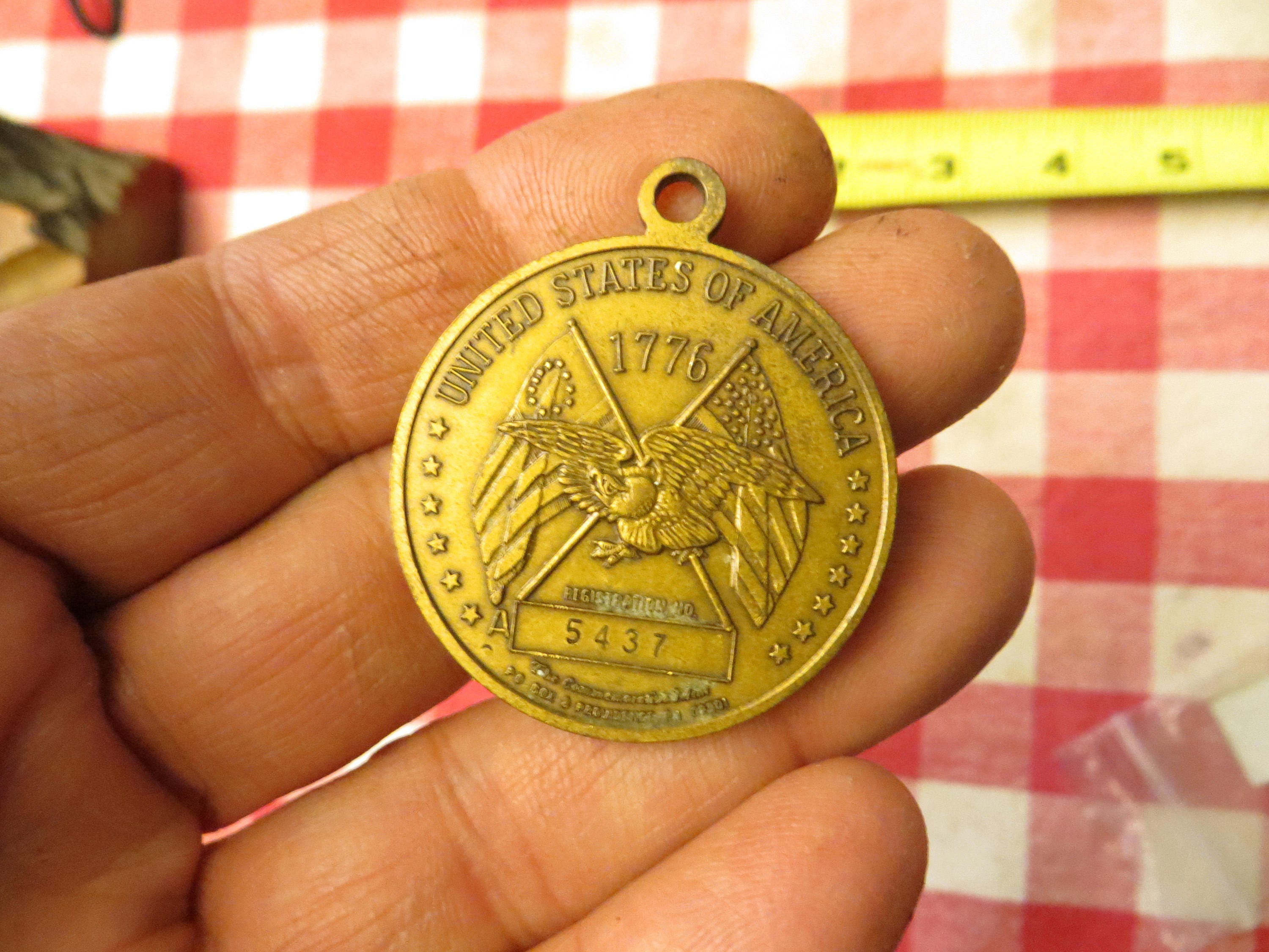 Bicentennial Commemorative Coil Pendant Liberty Bell & Emblem - Etsy