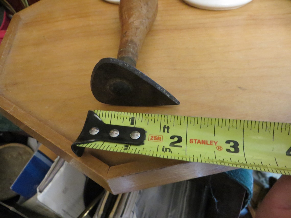 Vintage scraper tool triangular head. antique tool wood | Etsy
